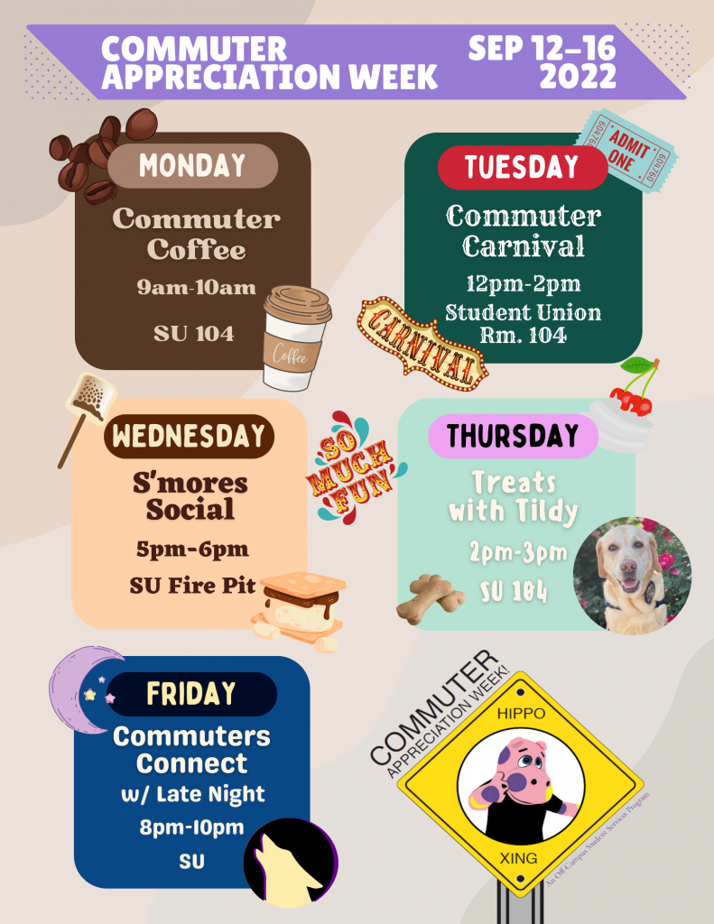Commuter Appreciation Week Fall 2022 | Off-Campus and Commuter Student ...